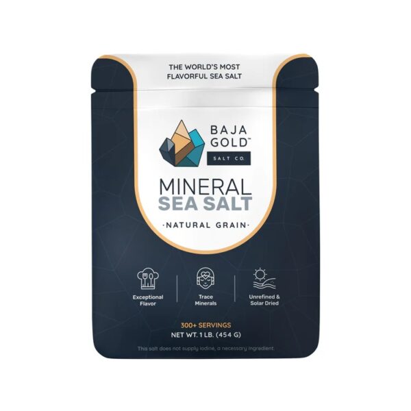 Mineral Sea Salt – COARSE Natural Grain, Unrefined, Trace Minerals ...